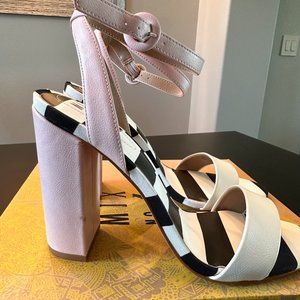 Mix No. 6 | Shoes | Mix No 6 Light Pink And White Heels | Poshmark